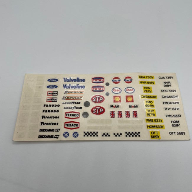 Greenhills Scalextric Mini 1275 + Escort XR3i + Rover 3500 Decal Sheet ...