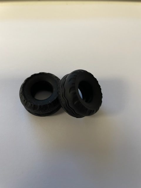 Greenhills Scalextric Repro Griptrack tyre pair Datsun 4 x 4 trucks ...