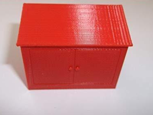 Greenhills Repro Storage Locker Red for the Scalextric Pit Stop ...