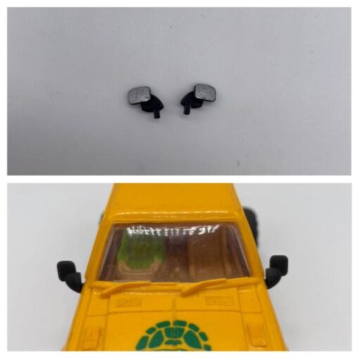 GP45 – Greenhills Black with Silver Wing Mirror Pair for Scalextric ...