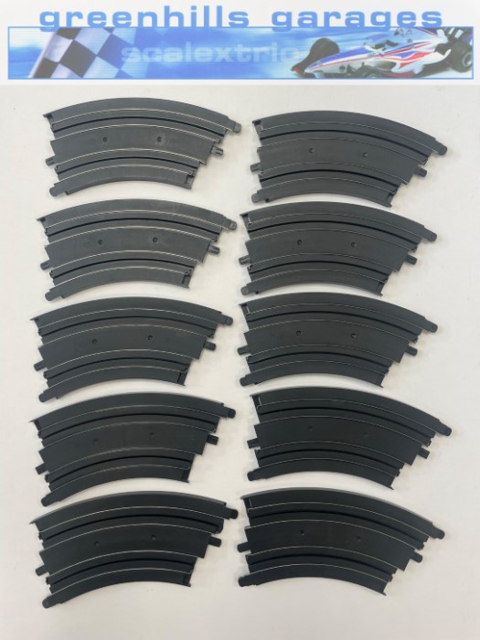 Greenhills Micro Scalextric Classic Track Standard 45 Degree Curve x 10 ...