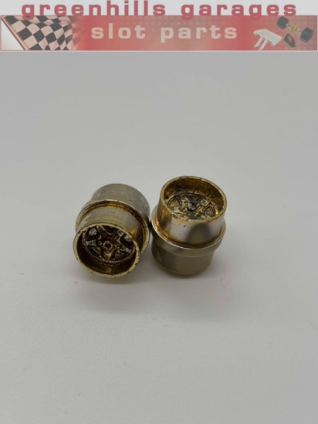 Greenhills Scalextric Porsche 935 / 911 Gold Wheel Hub Pair – Used ...