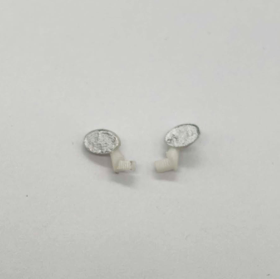 Greenhills Repro White & Silver Wing Mirror Pair for Scalextric BMW ...