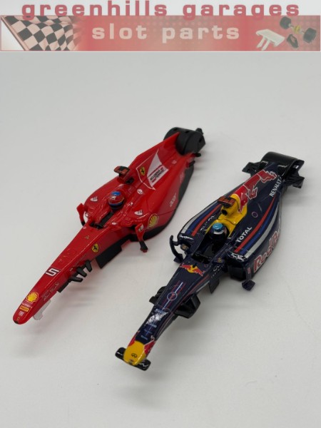 Greenhills Carrera GO!!! Vettel Red Bull RB11 & Ferrari F1 Body Shell ...