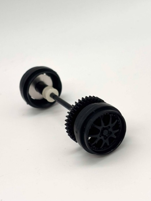 Greenhills Scalextric Chevrolet Camaro GTR Black Rear Axle & Wheels ...