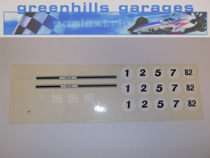 Greenhills Scalextric Vinyl Decals for 1:24 cars New Reproduction G118 ...